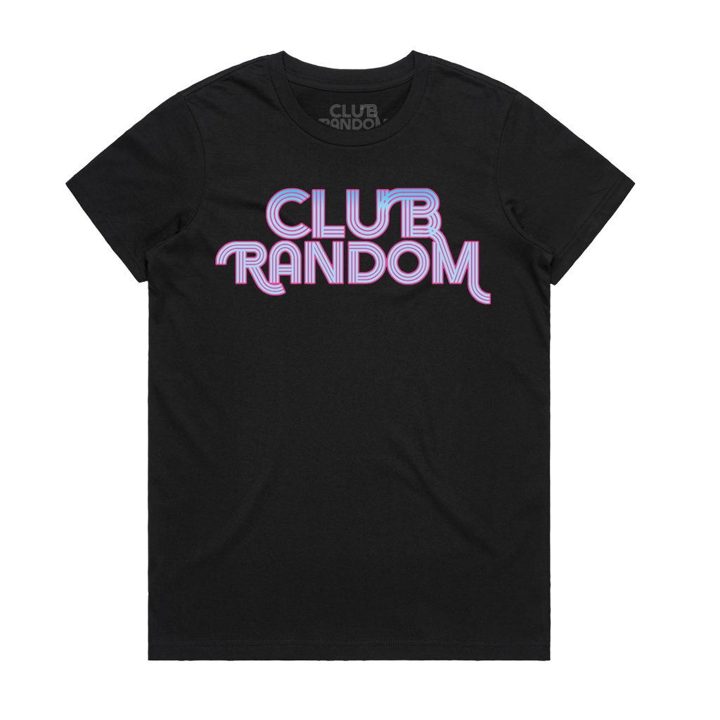 Ladies Logo T-Shirt - Black – CLUB RANDOM